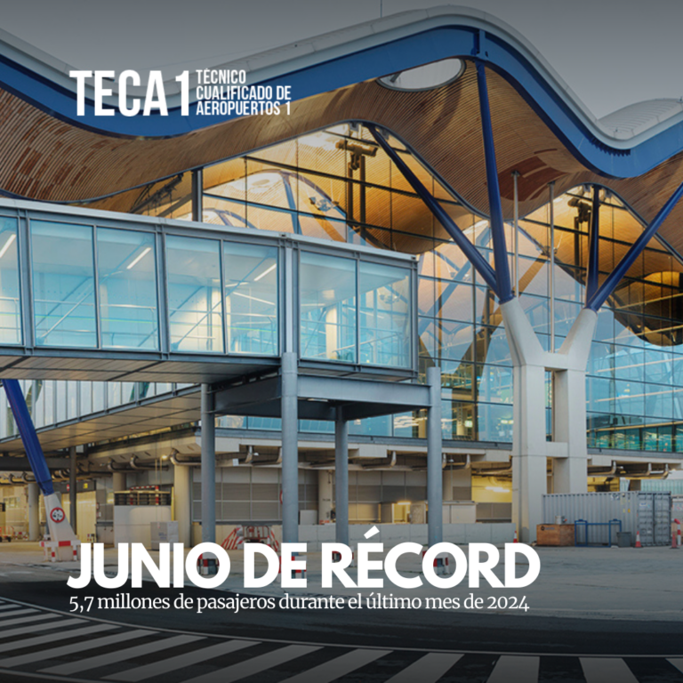 El Aeropuerto Adolfo Suárez Madrid-Barajas registra en junio de 2024 5 ...